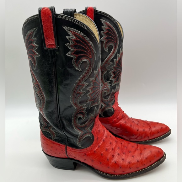 Dan Post | Shoes | Vintage Dan Post Full Quill Ostrich Leather Boots ...